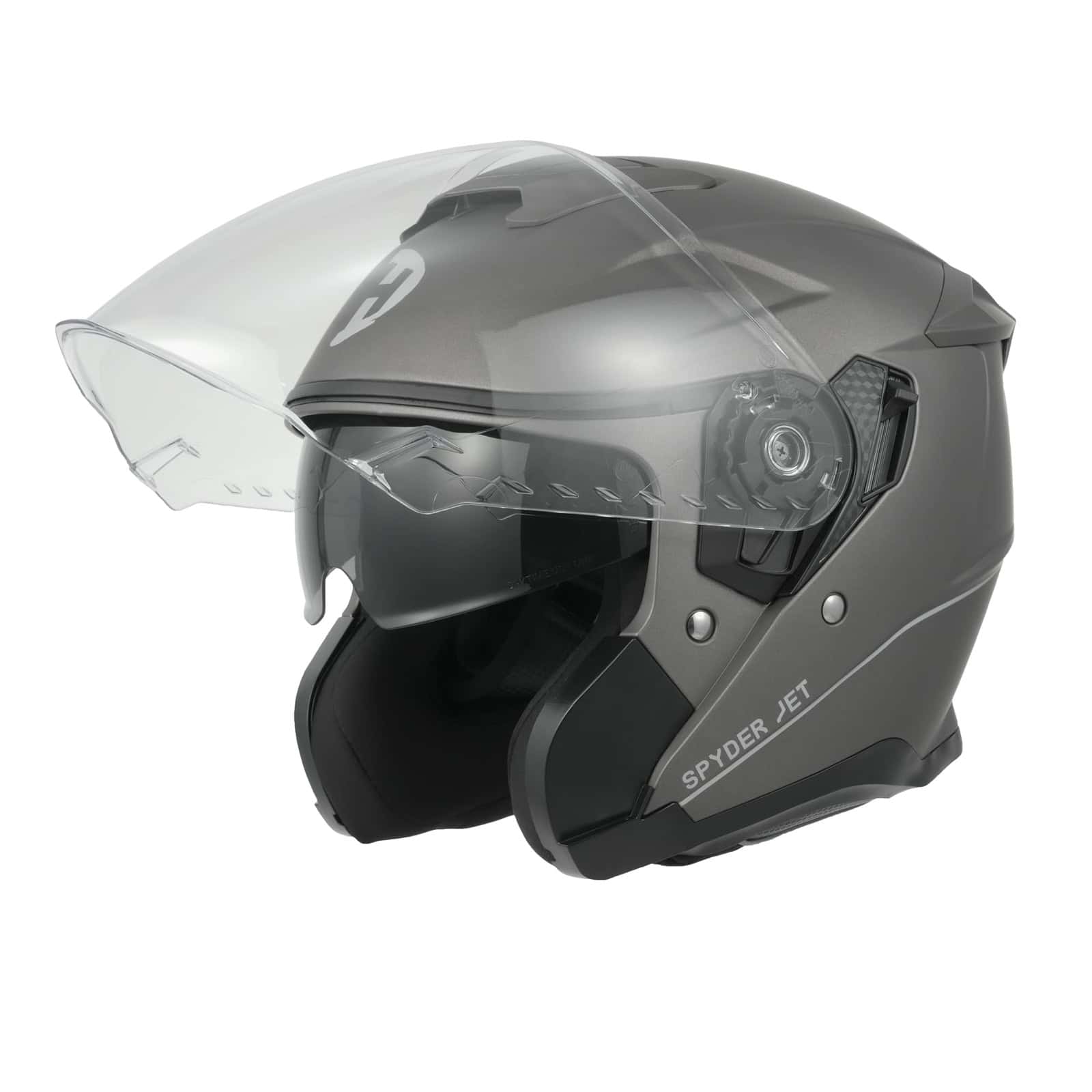 Daytona Helmets SJ1-GM Spyder Jet Grey Motorcycle Helmet