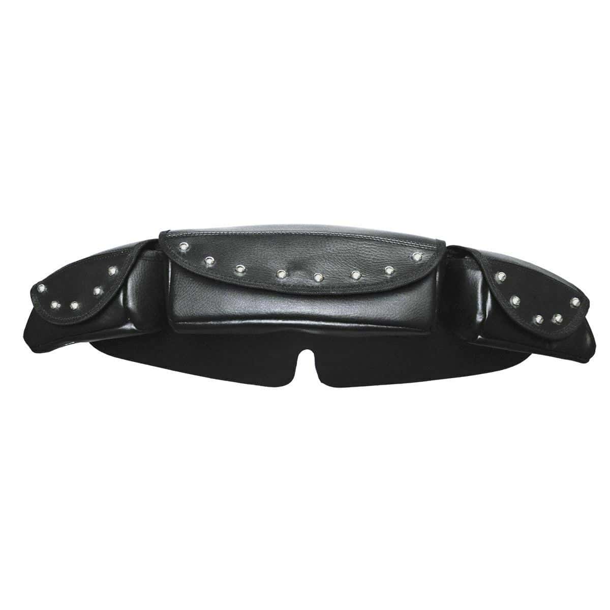 Vance Leather Low Profile Studded Windshield Bag Motorcycle Bag ...